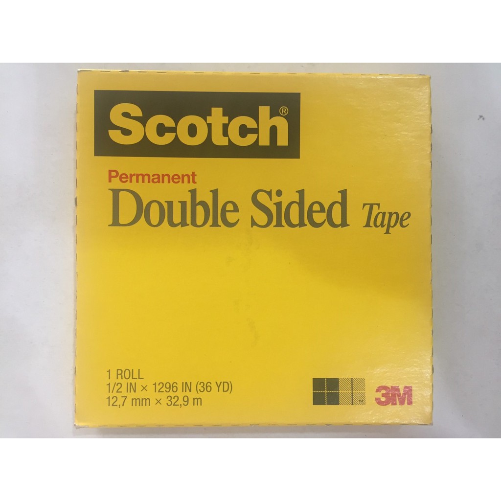 3M เทปสองหน้าใส#665 กว้าง12มม. ยาว36หลา Scotchของแท้ เทปใสกาวสองหน้า ...