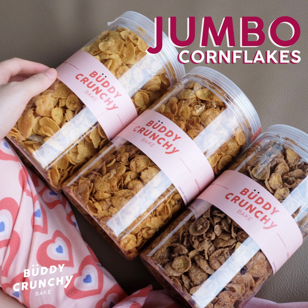 คอนเฟลก ขนาดจั้มโบ้ (cornflakes size jumbo คาราเมล ไมโล คุ้กกี้ ช็อคโก ...
