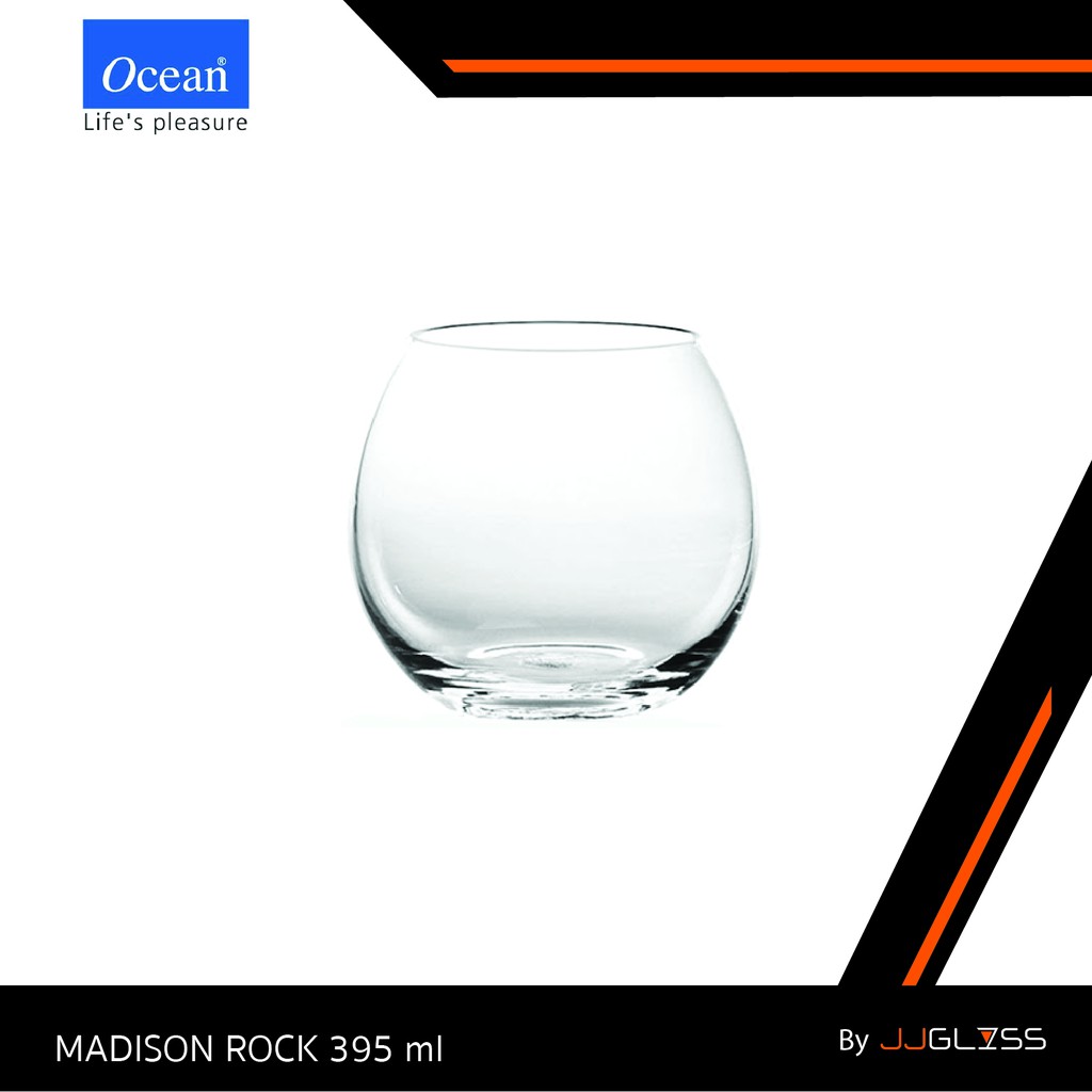 JJGLASS - (Ocean) C18413 Madison Rock 13 3/4oz. (395ml.) แก้วน้ำ เมดิ ...