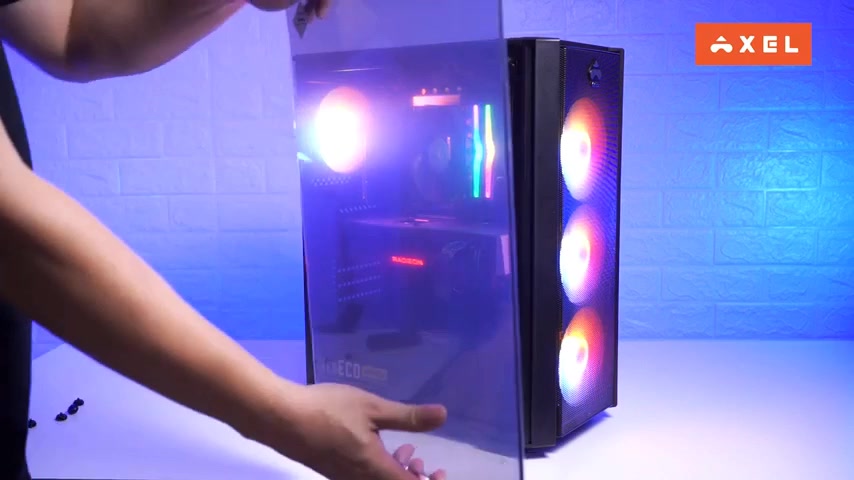 CASE (เคสเกมมิ่ง) AXEL MAXINE RGB ATX Mid-Tower Case Gaming | Shopee Thailand