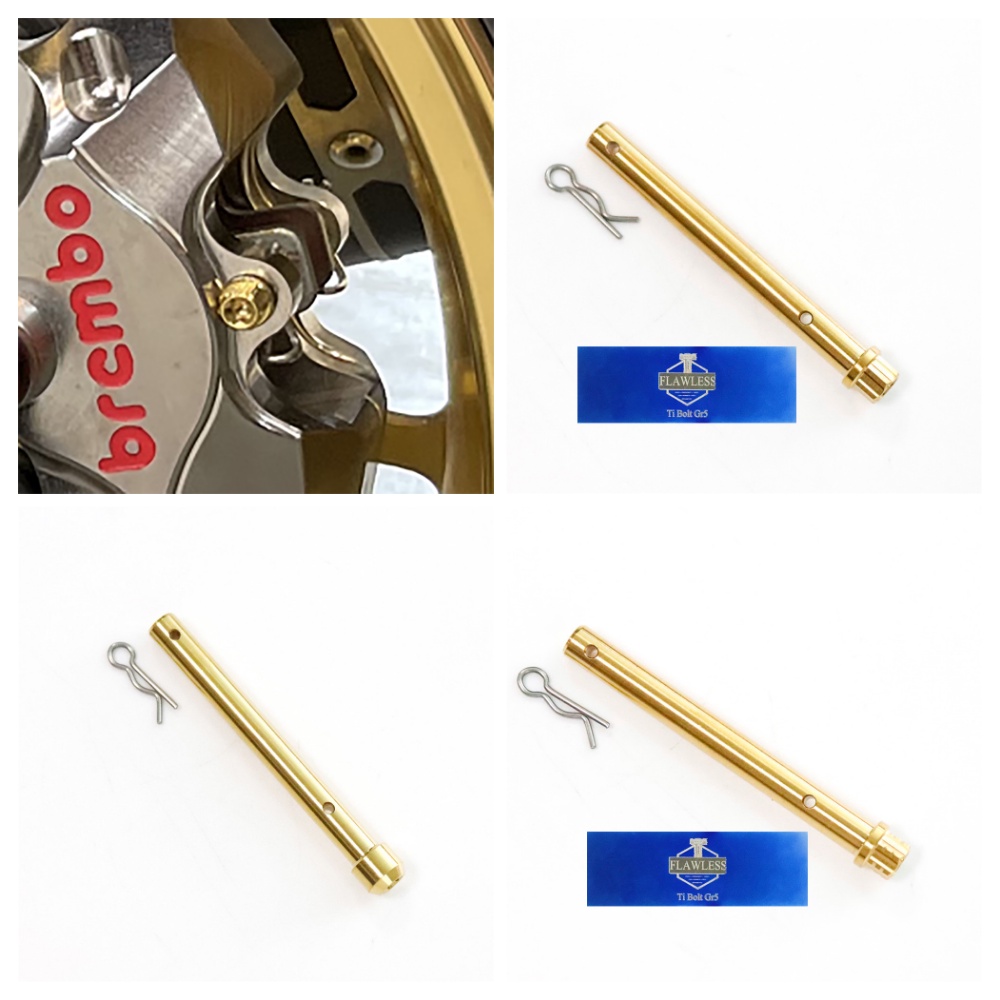 Flawless-Ti Gr5 คาลิปเปอร์ Cnc Caliper 2 Pin สําหรับรถจักรยานยนต์สกูตเต ...