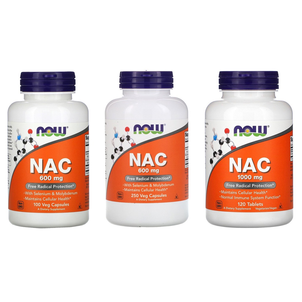 Now Foods NAC 1000 mg / 600 mg (100 , 120 , 250 เม็ด) Lot ใหม่ล่าสุด ...