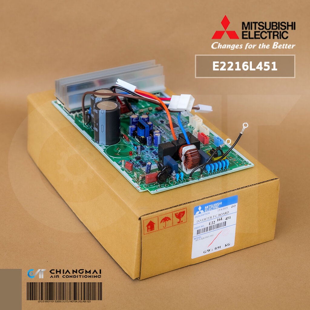 E2216L451 แผงวงจรแอร์ Mitsubishi Electric แผงบอร์ดแอร์ มิตซูบิชิ แผง ...