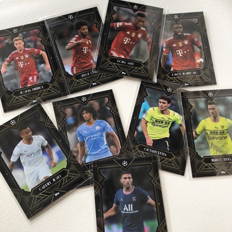 การ์ดฟุตบอล Topps DECO 21/22 UCL /Munich / Manchester City / Dortmund ...