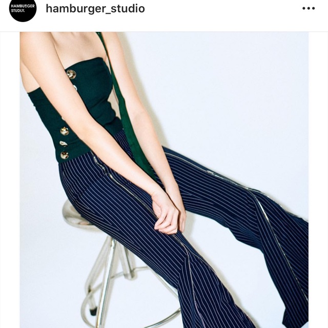 Zipped pants from hamburger studio | Shopee Thailand