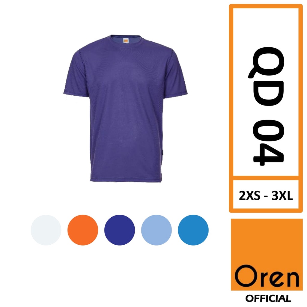 Oren Sport QD เสื้อคอกลม แบบเรียบ - QD04 | Shopee Thailand