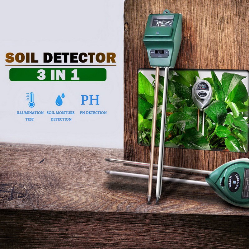 3 In 1 Plant Flowers PH Tester Moisture การวัดความชื้นเครื่องวัดแสง ...