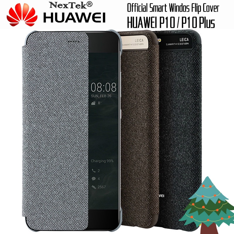 แท้100% HUAWEI P10 flip Case P10plus Smart Touch View Window Cover ...