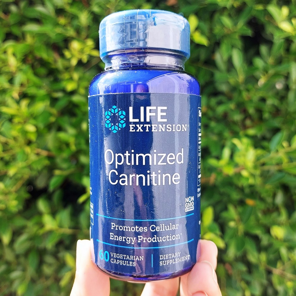 แอล-คาร์นิทีน เผาผลาญ Optimized Carnitine 60 Vegetarian Capsules (Life ...