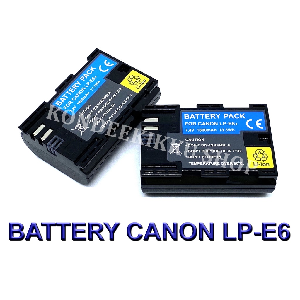 LPE6 / LP-E6 / LPE6N / LP-E6N Battery and Charger For Canon EOS 5D,6D,7D,60D,70D,80D,90D,EOS R ...