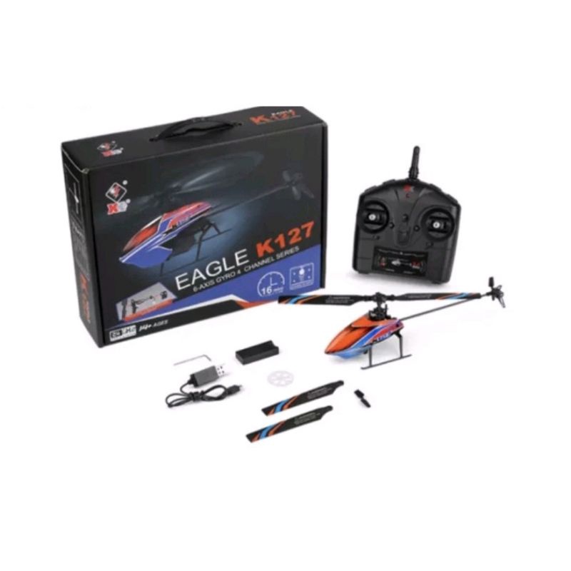 C129 RC Helicopter 4CH Mini Aileronless Helicopter 6-axis Gyro Remote ...