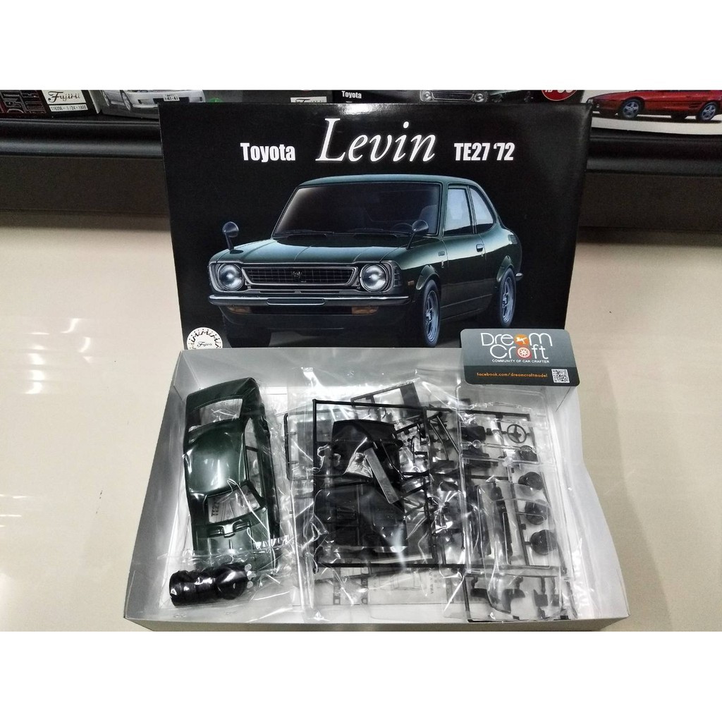 JP โมเดลรถ FUJIMI 1/24 ID53 Toyota Levin TE27 '72 (โมเดลรถยนต์ Model DreamCraft) Model รถ ...