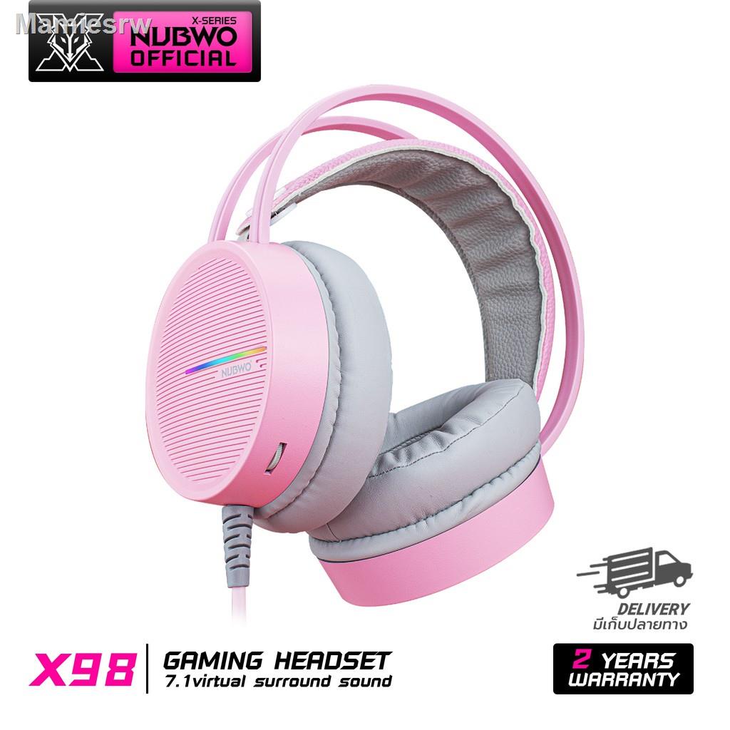 ♨☼ NUBWO X98 Gamingheadset 7.1 Virtual Sound หูฟังเกมมิ่งส์ หูฟัง มีไฟ LED สวยงาม ใช้งานง่าย รับ ...
