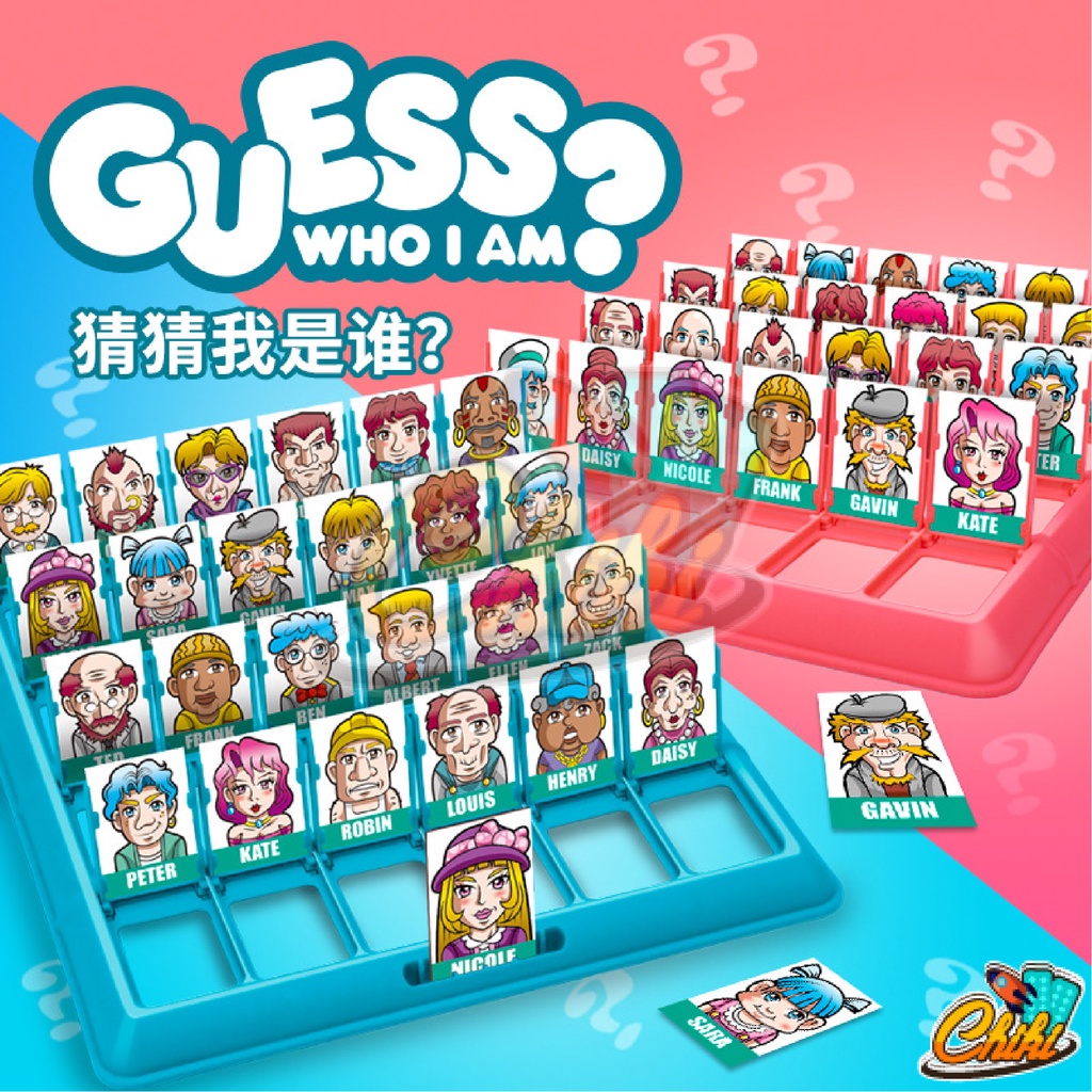 🦄 Who is it Board Game - บอร์ดเกม Guess Who สืบพยาน นักสืบ who is it หา ...