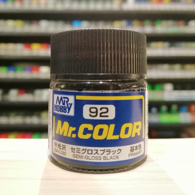 สี Mr.COLOR no.92 SEMI GLOSS BLACK | Shopee Thailand
