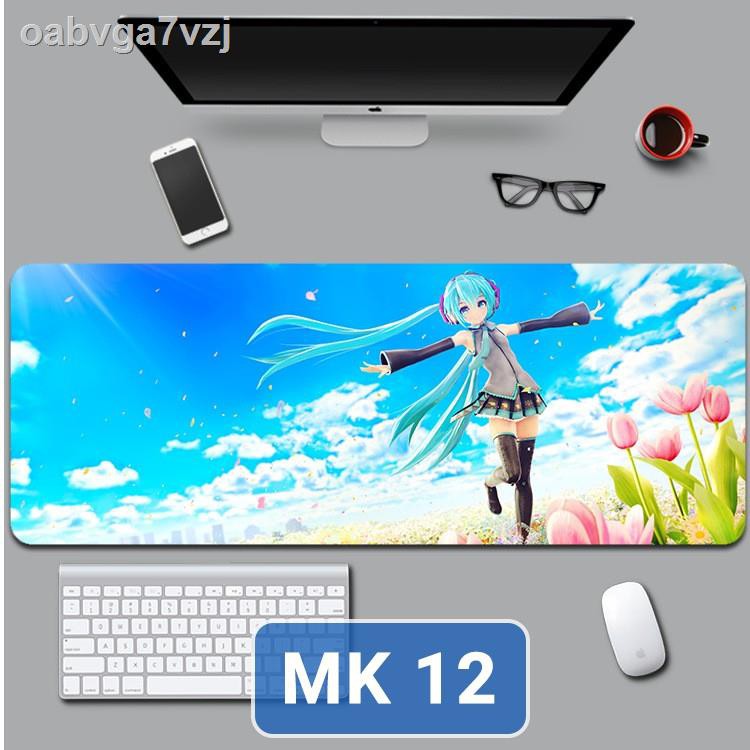 ☍[โค๊ดลด70฿ SSPZULRWRS] แผ่นรองเมาส์ ลาย อนิเมะ มิกุ Miku Mouse Pad ขนาด 800x300mm และ ...