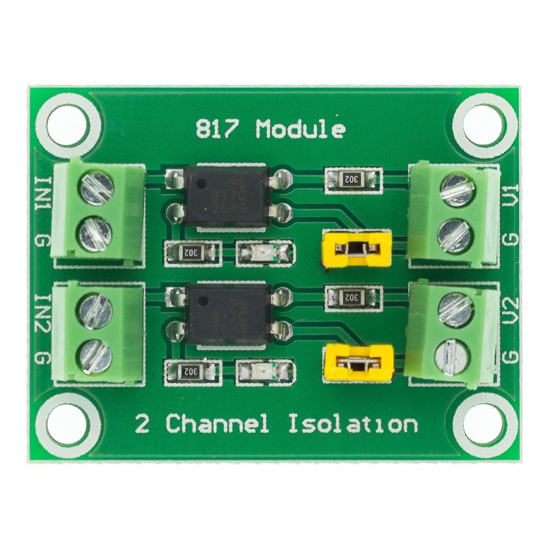 PC817 2 4 Channel Optocoupler Isolation Board Voltage Converter Adapter ...