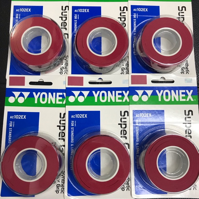 Yonex AC102 EX Super Grap กริ้ปพันด้าม แบบบาง 1 แพ็ค มี 3 ชิ้น พันได้ 3 ...