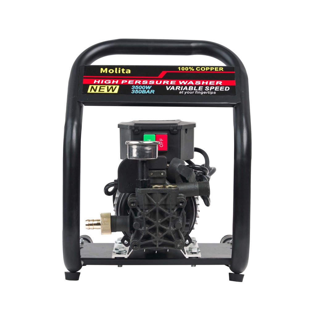 Molita เครื่องฉีดน้ำแรงดันสูง ปั๊มน้ำแรงดันสูง 350 บาร์ 3500 วัตต์ เครื่องล้างรถ ปืนฉีดนำแรงสูง ...