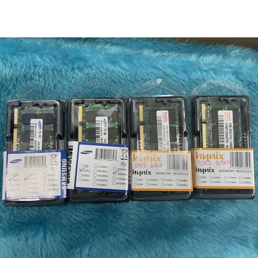 RAM For Notebook DDR2 2 GB BUS 667/800 คละรุ่นคละยี่ห้อ แรม 2 GB บัส ...