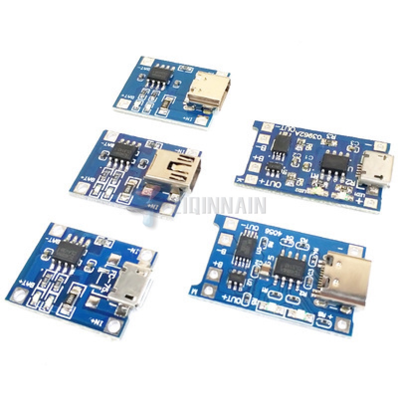 Tp4056|บอร์ดชาร์จแบตเตอรี่ลิเธียม 18650 1A 3.7v 3.6V 4.2V | Shopee Thailand