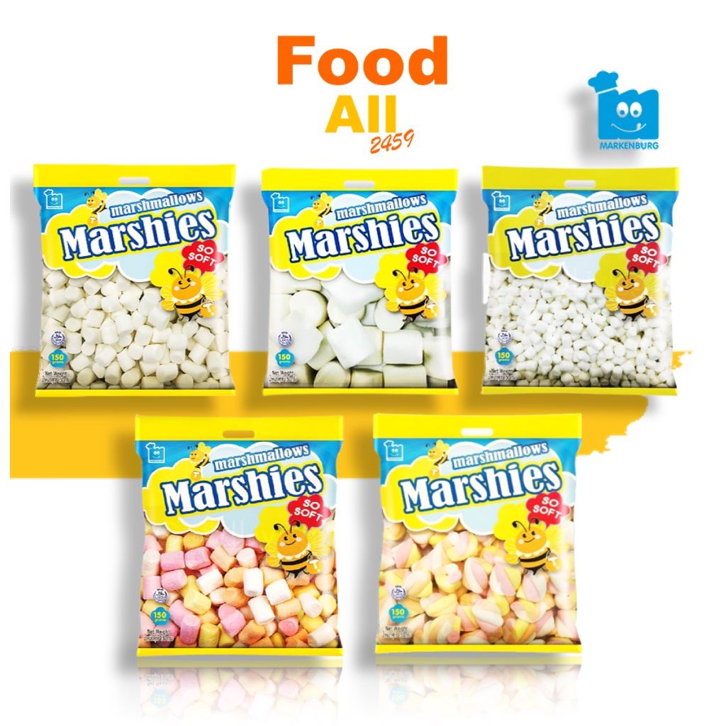 มาร์ชแมลโลว์ Marshmallows ตรา มาร์ชี่ (Marshies) ขนาด 150 กรัม | Shopee ...