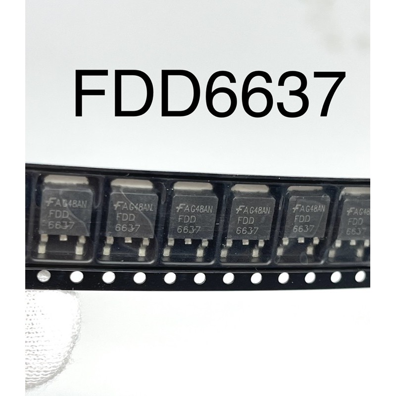 (1ชุด10ตัว)FDD6637 P-Channel MOSFET 35V 55A รหัสสินค้าMF6637 | Shopee ...