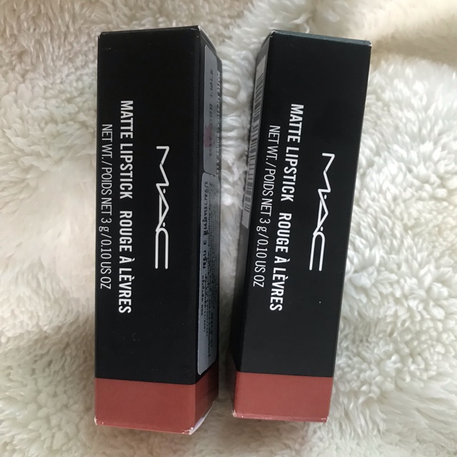 *ของแท้/พร้อมส่ง* mac matte lipstick สี617 velvet teddy | Shopee Thailand