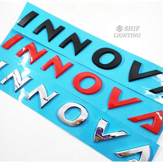 โลโก้ตัวอักษรแยก อินโนว่่า โตโยต้า ติดด้านหลัง รถยนต์ INNOVA Letter ...