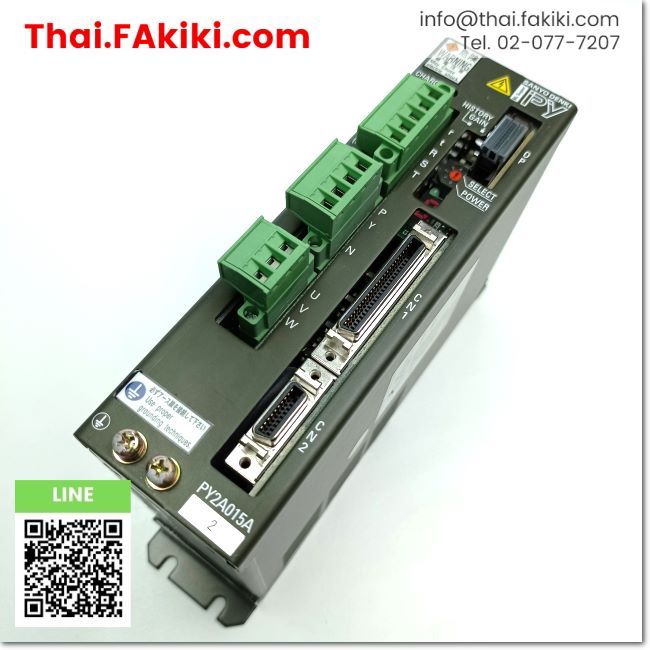 พร้อมส่ง,(C)Used, PY2A015A2 SERVO AMPLIFIER ,ชุดควบคุมการขับเคลื่อนเซอร์โว สเปค 3PH AC200-230V ...