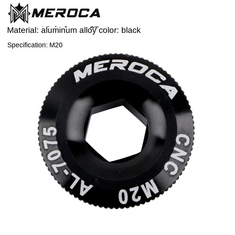 MEROCA ฝาปิดขาจานกระโหลกกลวง อลูมิเนียม CNC Screw Mountain Bike Crank ...