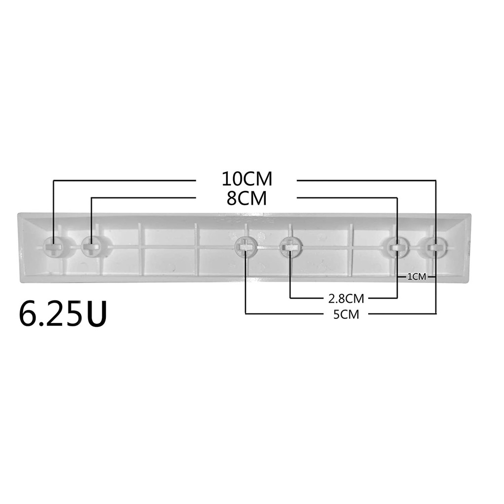 GPlanet Spacebar Keycap OEM Profile 6.25U PBT 5-Sided Dye Sublimation ...