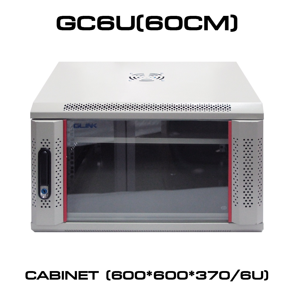 ตู้ Rack CCTV Network Cabinet GC6U (60cm) White สีขาว 60x60x37cm (A ...