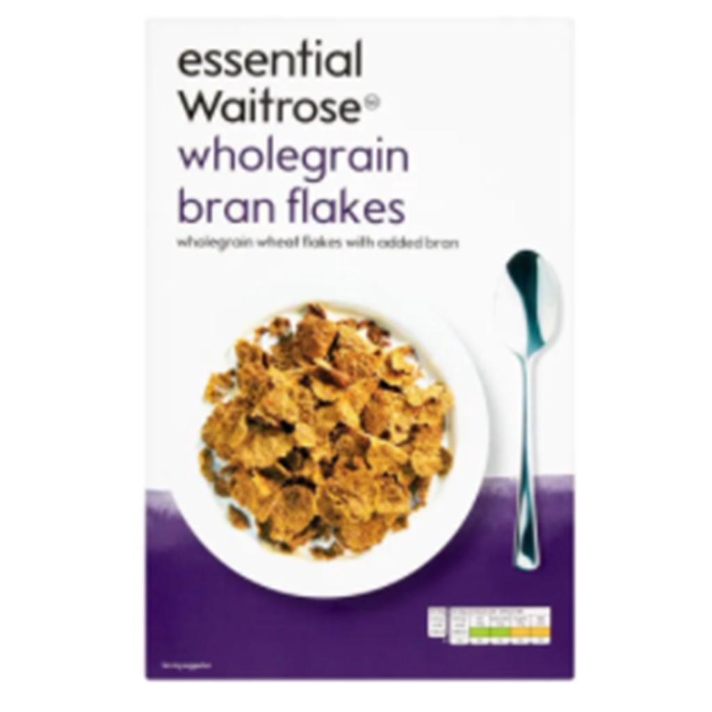 Essential Waitrose Wholegrain Bran Flakes 750g.เวทโทรสเอสเซนเชียลแบรนเฟ ...