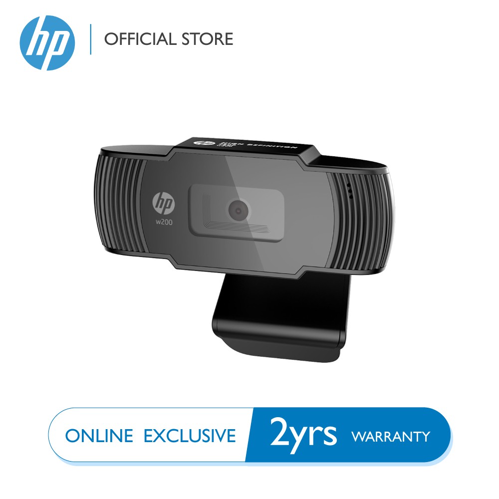 เว็บแคม HP W200 Webcam (รับประกันสินค้า 2 ปี) | Shopee Thailand