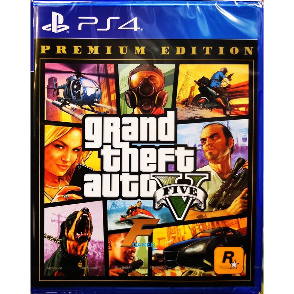 PS4 GTA 5 Grand Theft Auto V Premium Edition (Zone3/Asia)( English ...