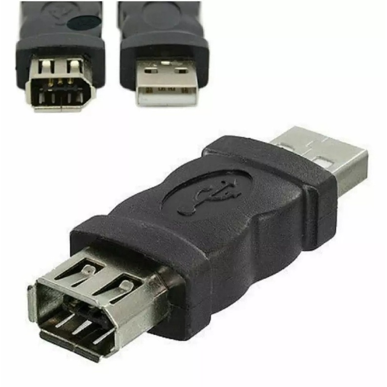 ใหม่ Firewire IEEE 1394 6ขาหญิง F USB M ชายอะแดปเตอร์ Converter ...