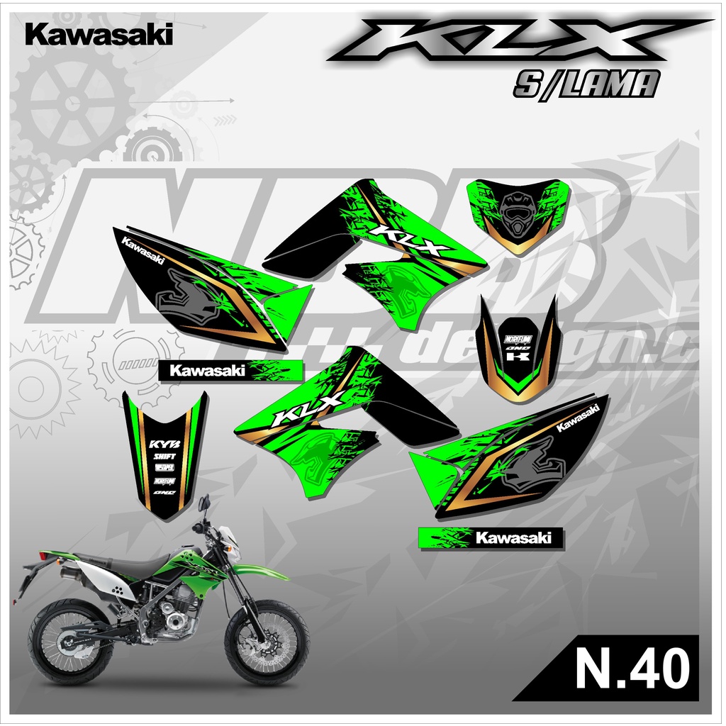 เก่า KLX 150 S / L Variation Trim Striping สติกเกอร์ล่าสุด Racing ...