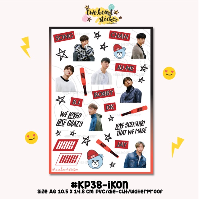 Ikon Sticker ไอคอน สติ๊กเกอร์ ️🖤 | Shopee Thailand