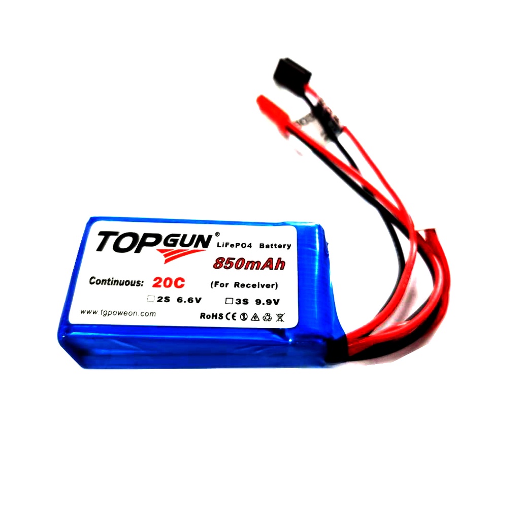 แบตเตอรี่life TOPGUN 850mAh 6.6V 20c ใส่เรือ | Shopee Thailand