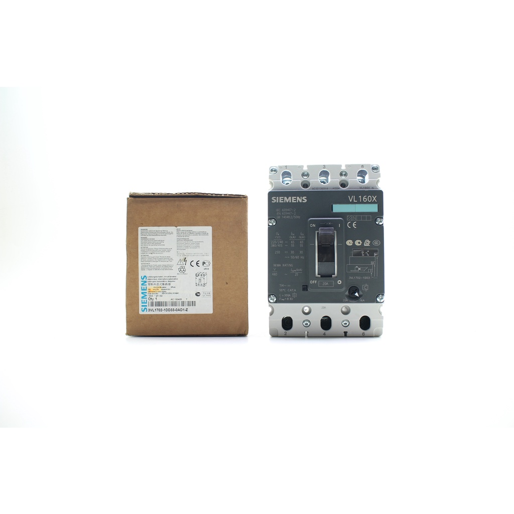 VL160X SIEMENS 3VL1702-1DD33-0AA0 เบรคเกอร์ ซีเมนส์ SIEMENS MCCB ...