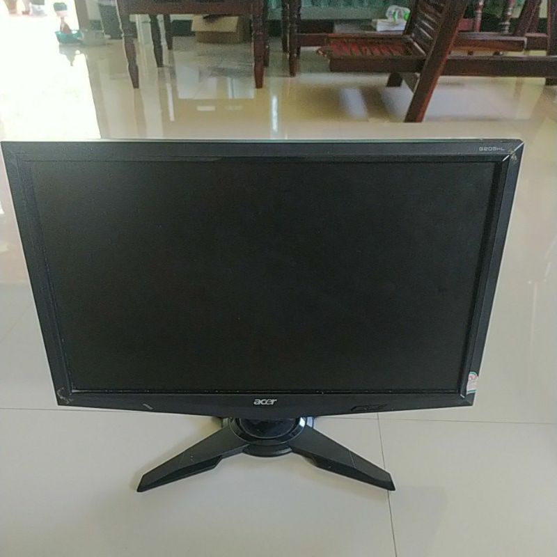จอคอมมือสอง Acer G205HL 20" Widescreen LCD ใช้งานได้ปกติสีปกติตำหนิรอย ...