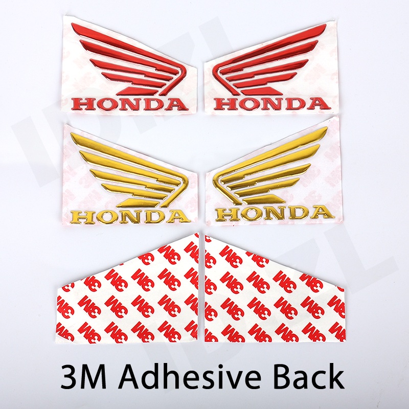(คลังสินค้าพร้อม) (ซ้ายและขวา) Honda Wings 3M พลาสติก 3D Soft Emblem ...