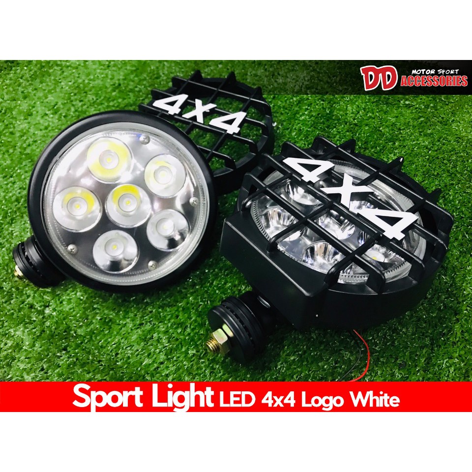โคตรสว่าง!!! ตัดหมอก สปอร์ไลท์ LED offroad 4x4 12-24v กลม 5.5" สีขาว LED6จุด ไฟออฟโลด | Shopee ...