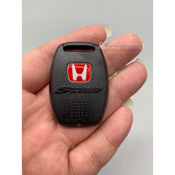 เคสกุญแจรีโมทรถยนต์ สําหรับ Honda Mugen Spoon JDM Red H Type R Key Fob ...