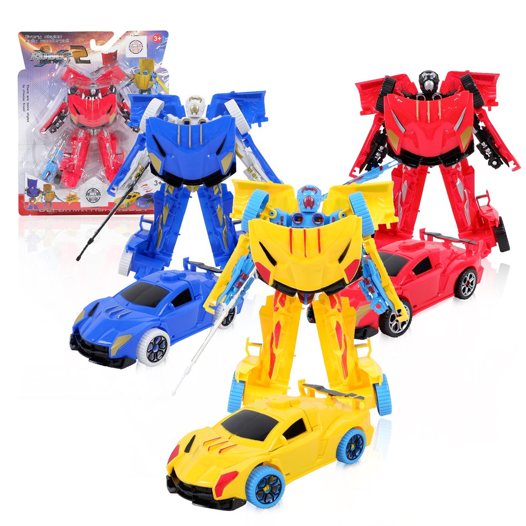 MAEJAN ของเล่นเด็ก หุ่นยนต์ แปลงร่าง รูปรถสุดเท่ห์ มี 3 สี ขนาด ย 17xก 8xส 19 ซม. ของเล่นเพื่อ ...