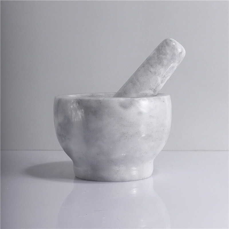 HH118 ครกพร้อมสากหินอ่อนแท้สีขาว D2-1 | Shopee Thailand