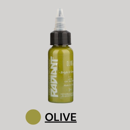 สีสัก Radiant Colors Tattoo Ink 1 oz yellow green | Shopee Thailand