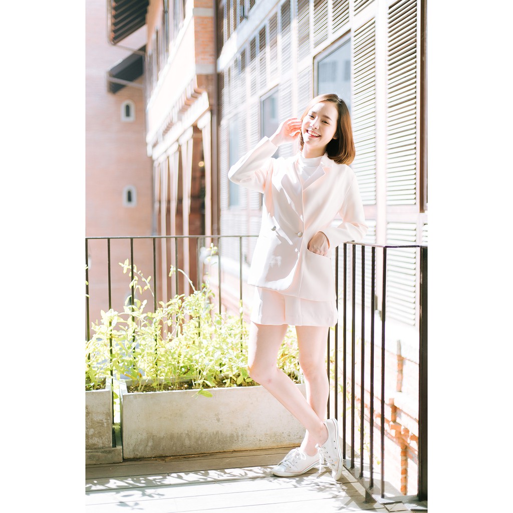 Tarabrand : Merry shorts (light old rose) | Shopee Thailand