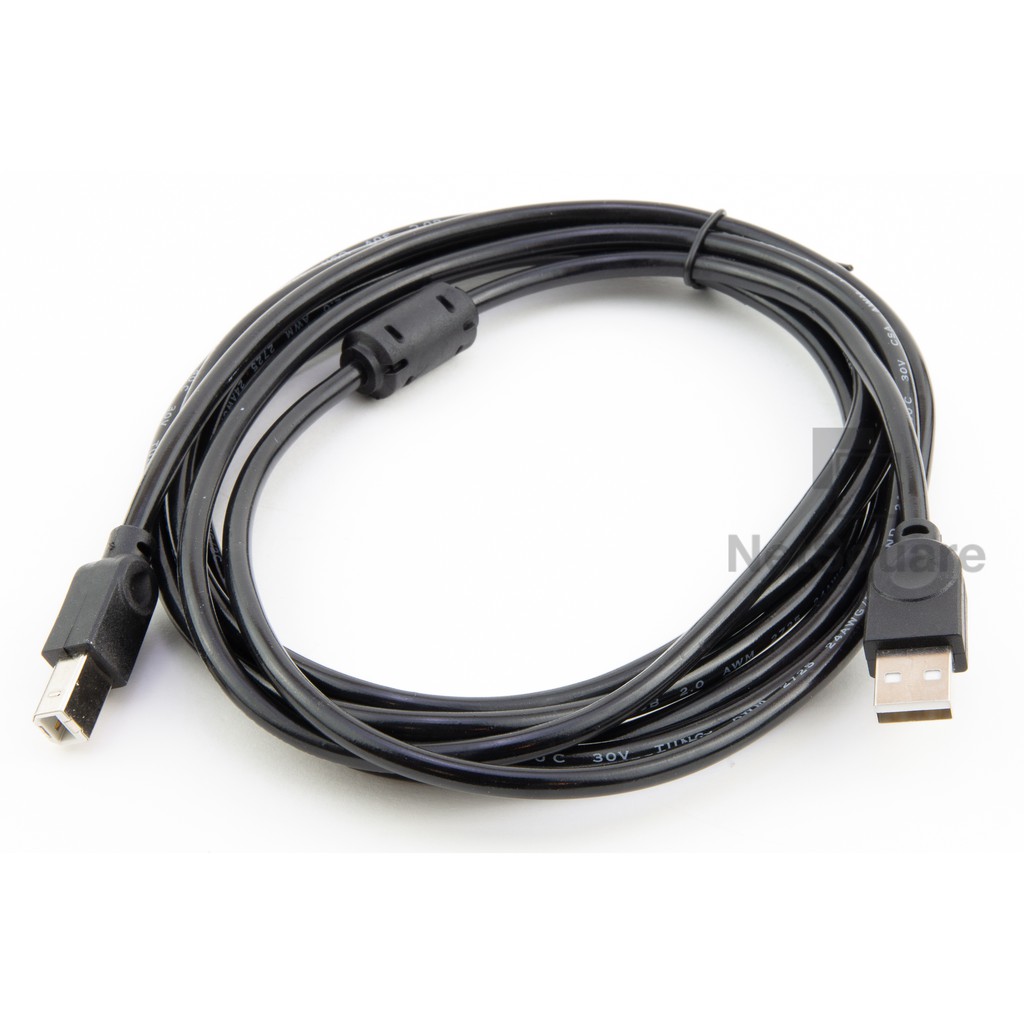USB Type A to USB Type B Cable สำหรับ Printer, Arduino Black 1.5m/3m/5m ...